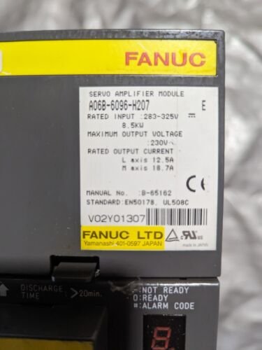 Fanuc A06B-6096-H207 Servo Amplifier Module - USED - Uptime Machines