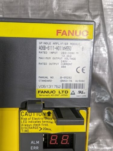 Fanuc A06B-6111-H011#H550 Spindle Amplifier Module Series B - Uptime Machines